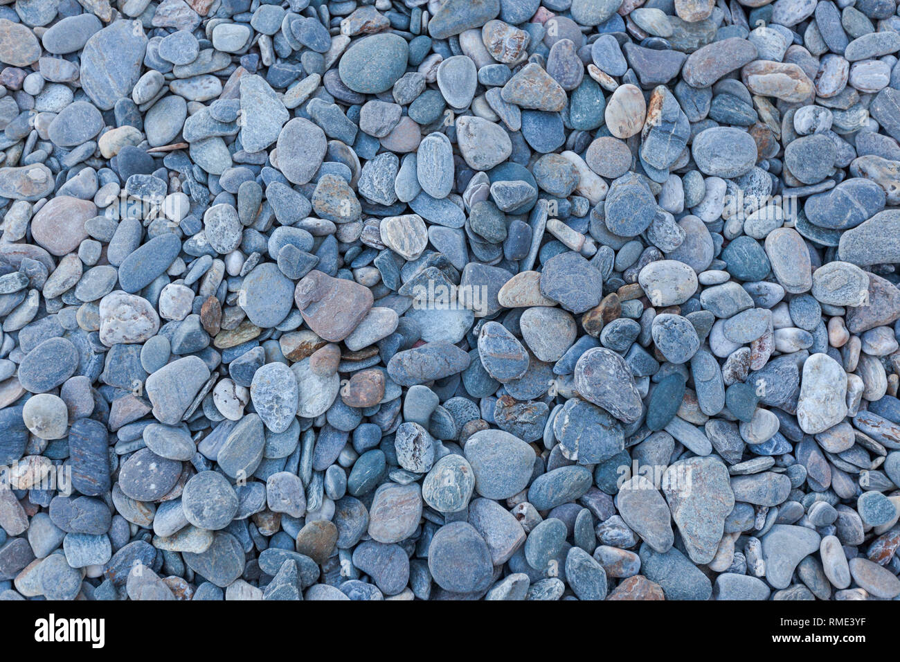 Round rocks on a beach Stock Photo - Alamy