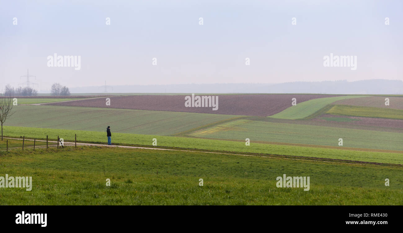 Dry agricultural landscape in Germany Stock Photo - Alamy