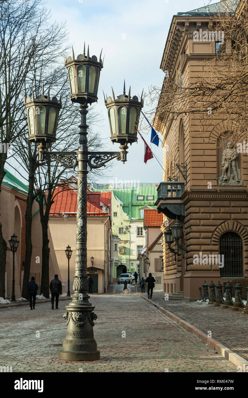 Riga old town cobbled hi-res stock photography and images - Alamy