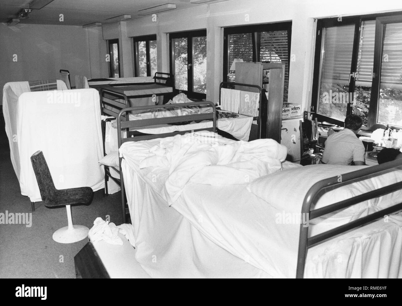 Asylum seeker bed Black and White Stock Photos & Images - Alamy