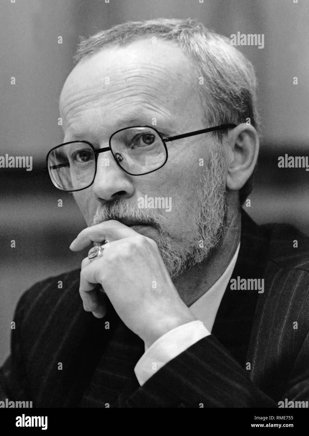 GDR Minister President Lothar de Maziere Stock Photo - Alamy