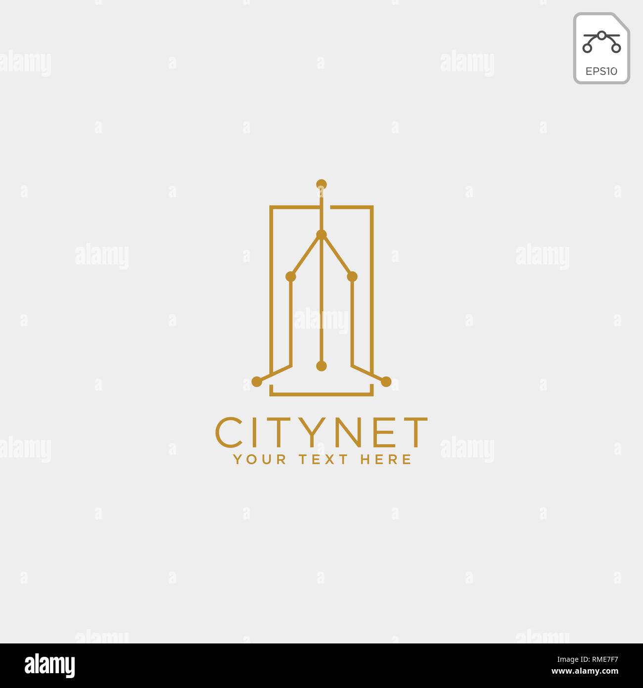 city or town network connection logo template vector illustration icon ...