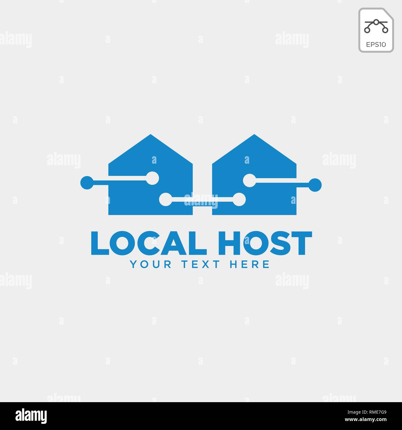 home network connection logo template vector illustration icon element ...