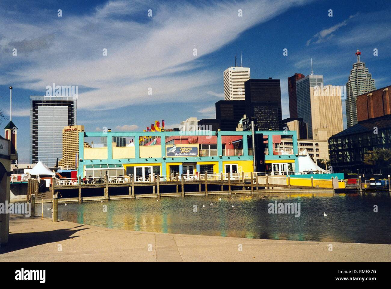 The hypermodern Harbourfront project in Toronto in front of the city's ...