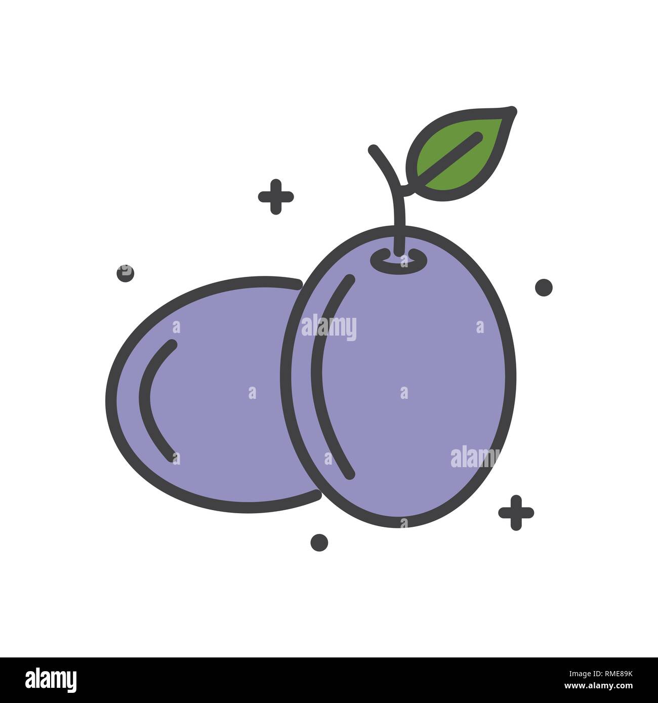 Plum design hi-res stock photography and images - Alamy