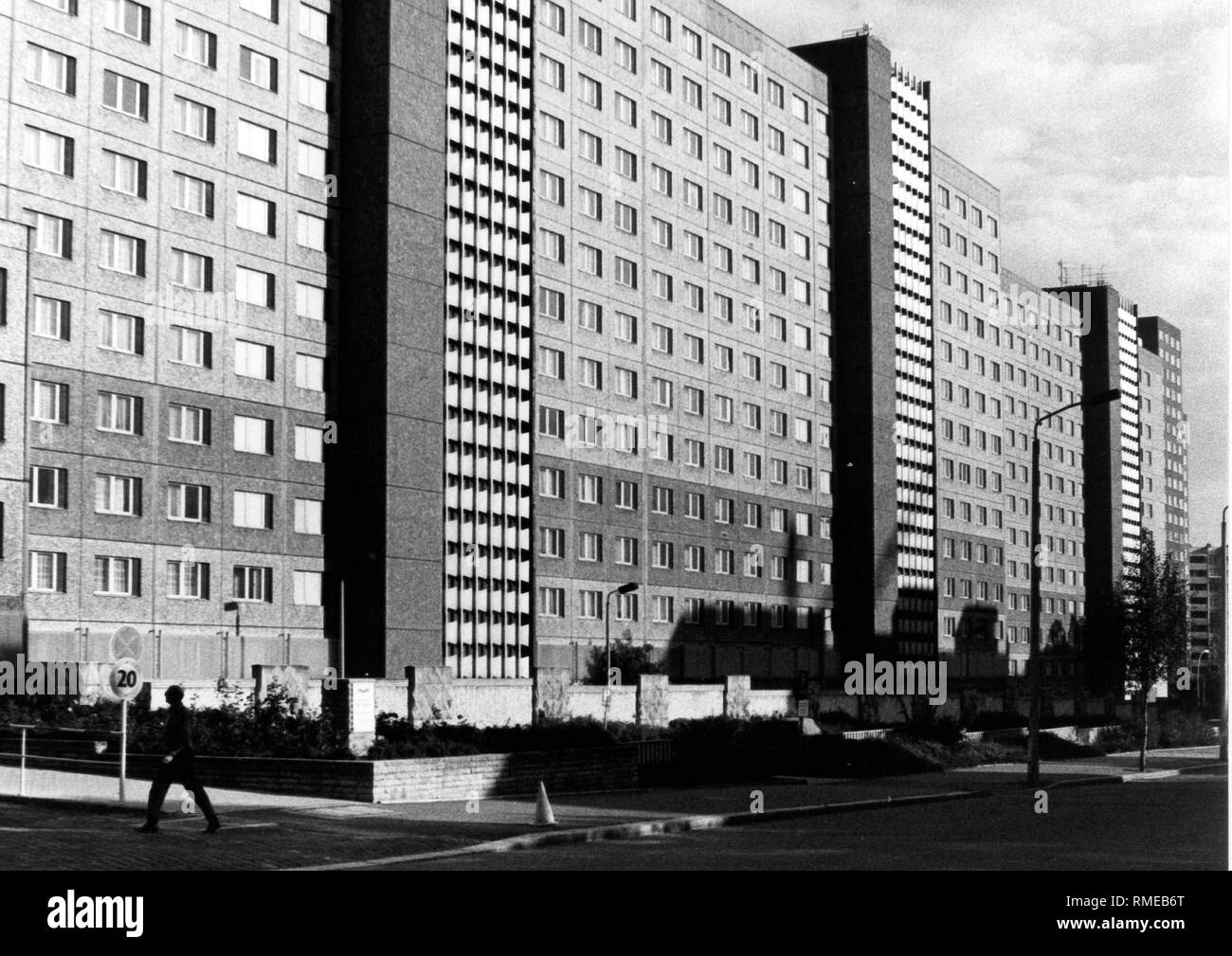 Exterior view of the extensive building complex of the Stasi ...