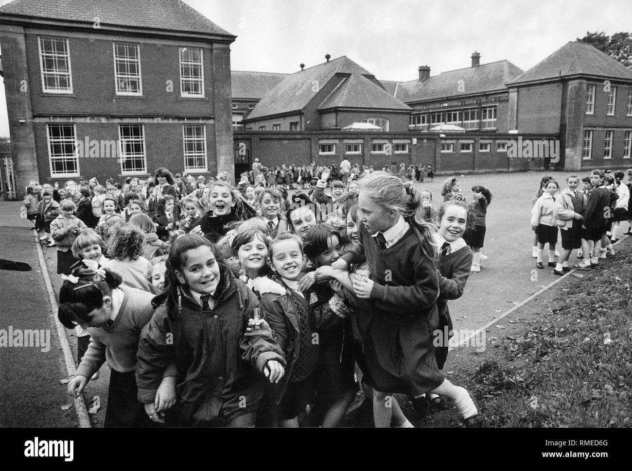 Life in ireland school girl Black and White Stock Photos & Images - Alamy