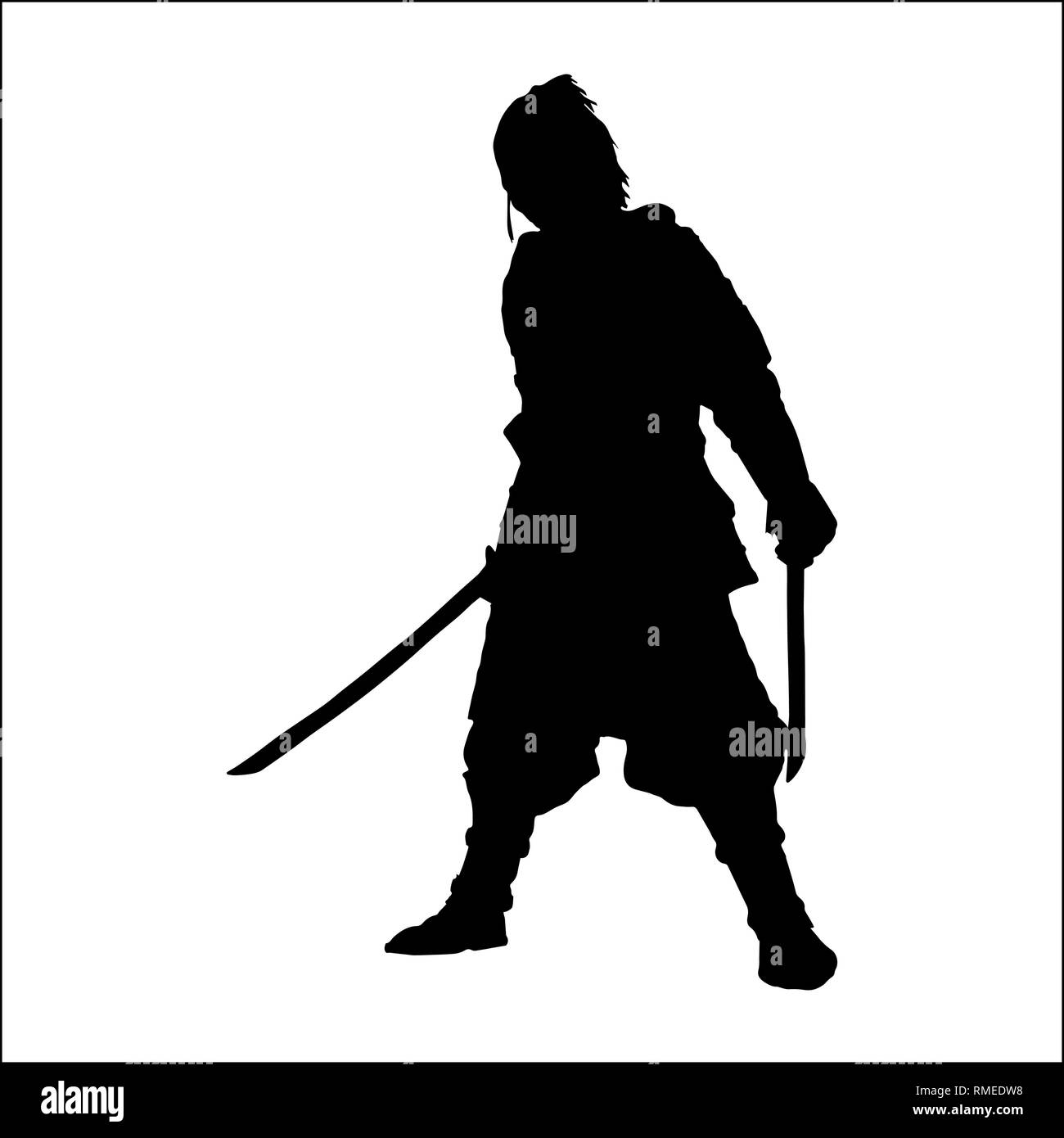 Samurai Warrior Silhouette