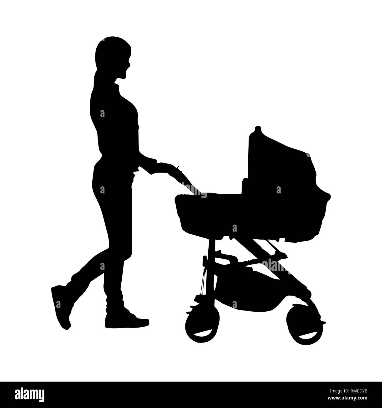Baby Stroller Silhouette