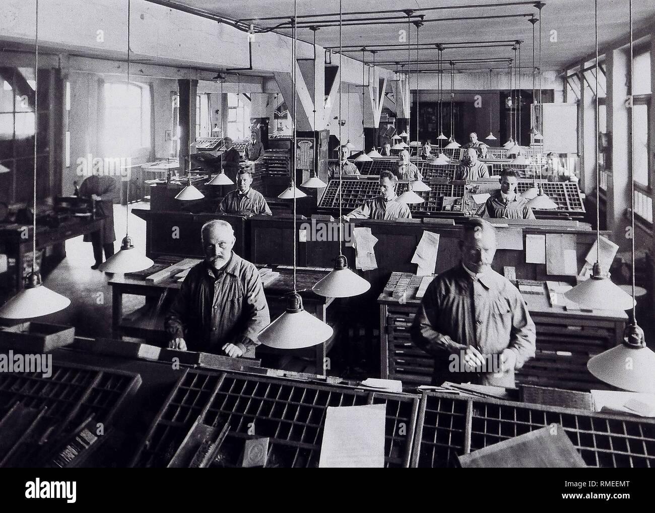 Typesetter. Typesetting machines Stock Photo - Alamy