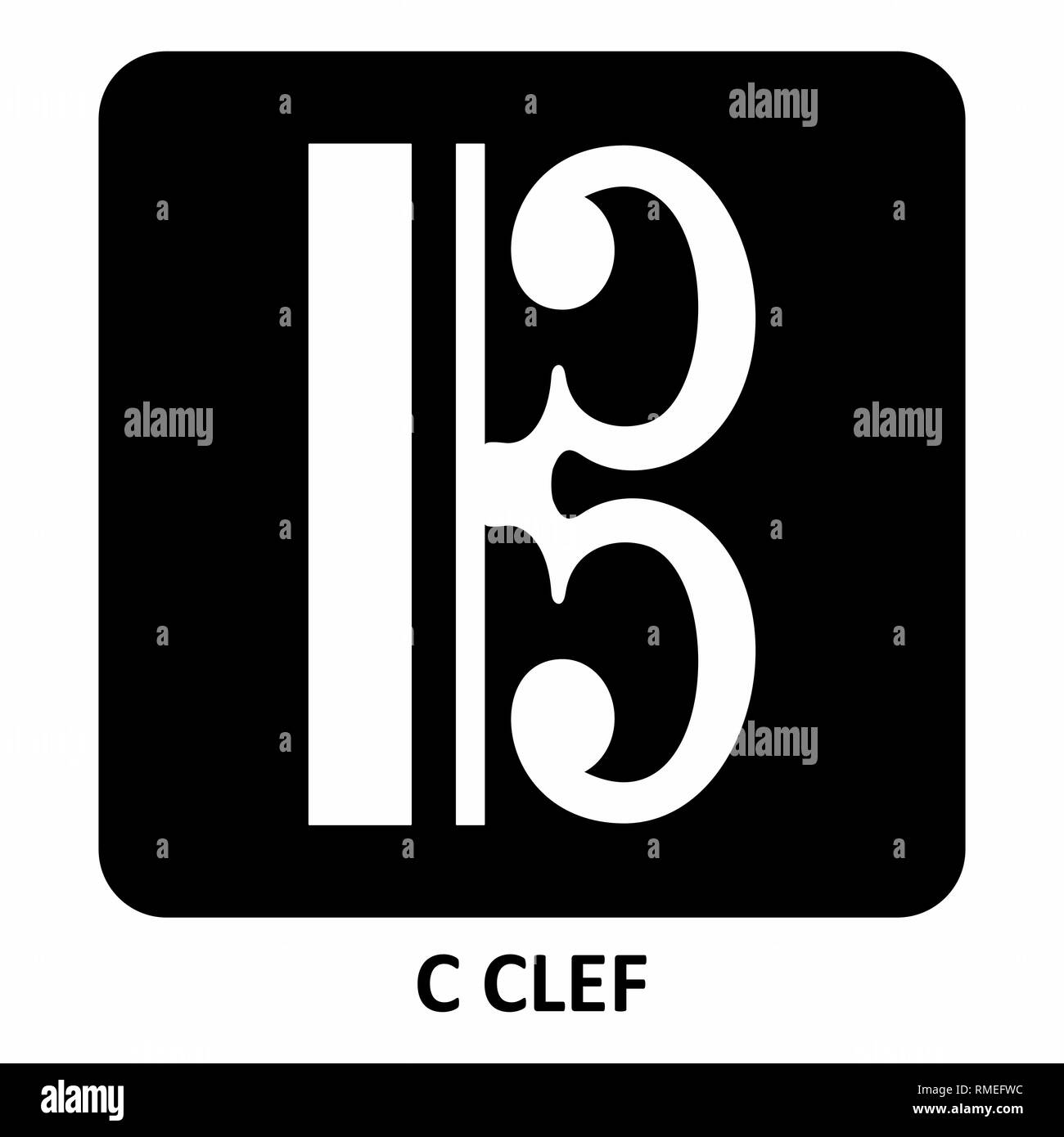 C clef Stock Vector Images - Alamy