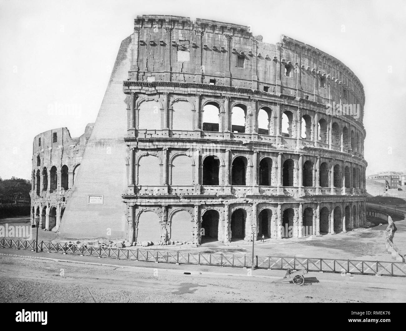 italy, lazio, rome, coliseum, about 1870 autor: anderson Stock Photo ...