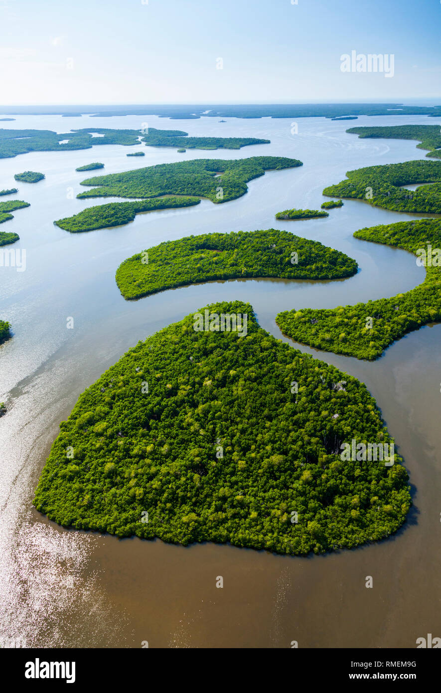 Aerial view, Everglades Natuional Park, FLORIDA, USA, AMERICA Stock ...