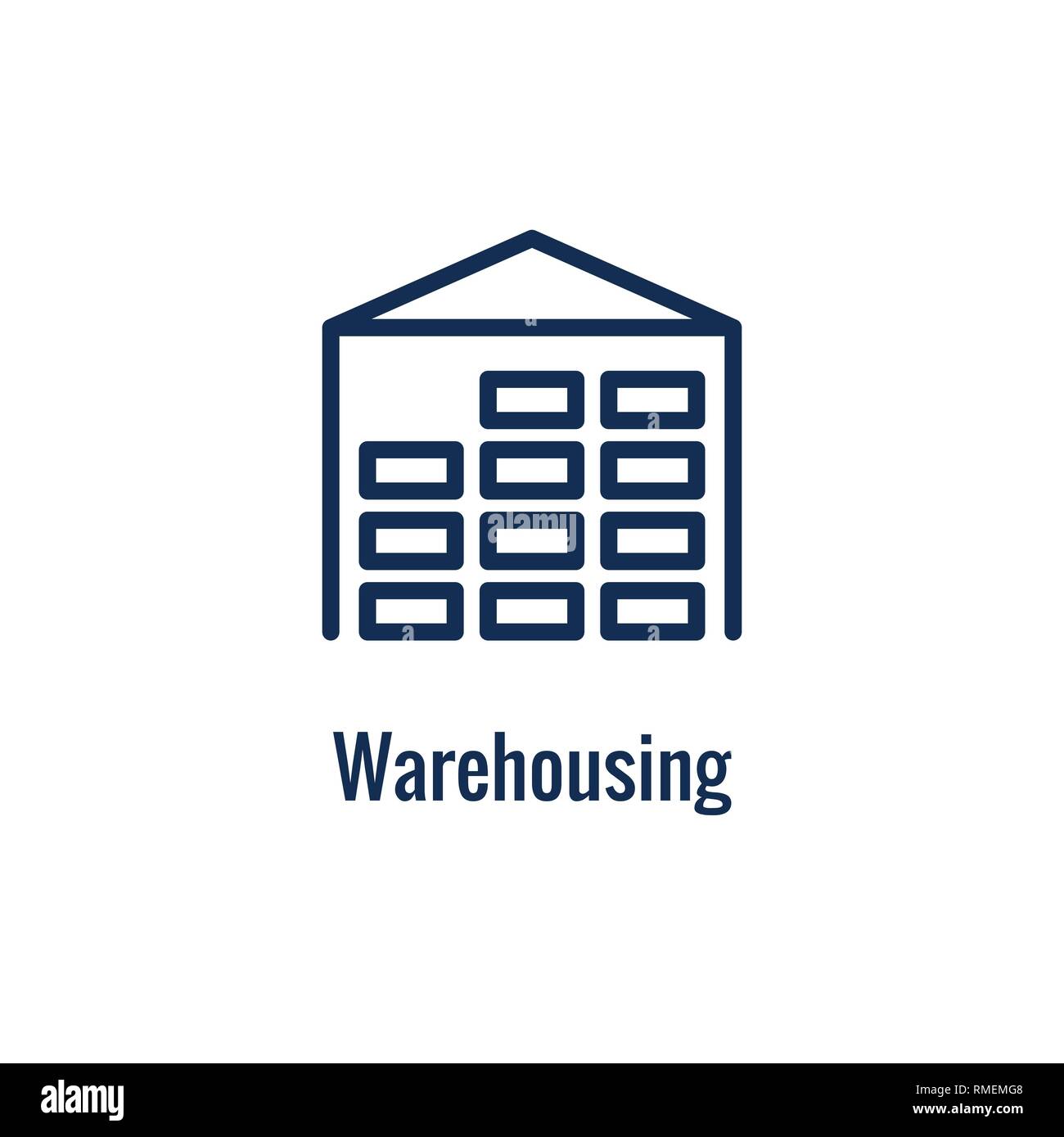 Shipping and Receiving Icon Set w Boxes, Warehouse, checklist, etc ...