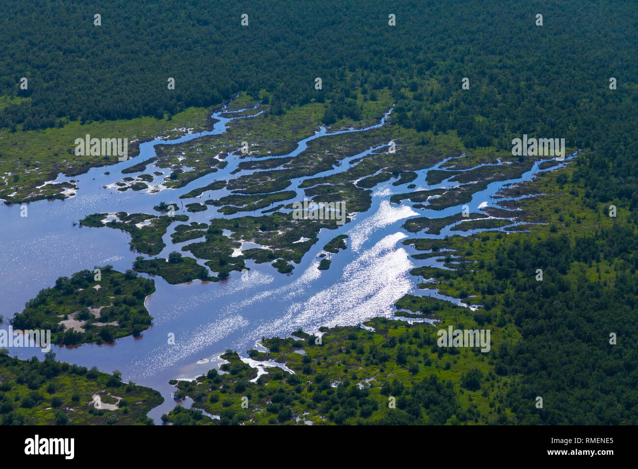 Aerial view, Everglades Natuional Park, FLORIDA, USA, AMERICA Stock ...
