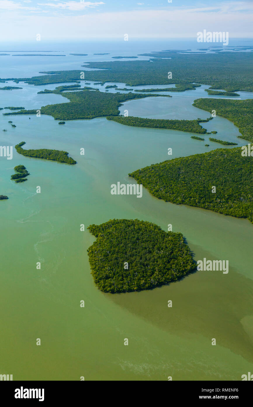 Aerial view, Everglades Natuional Park, FLORIDA, USA, AMERICA Stock ...