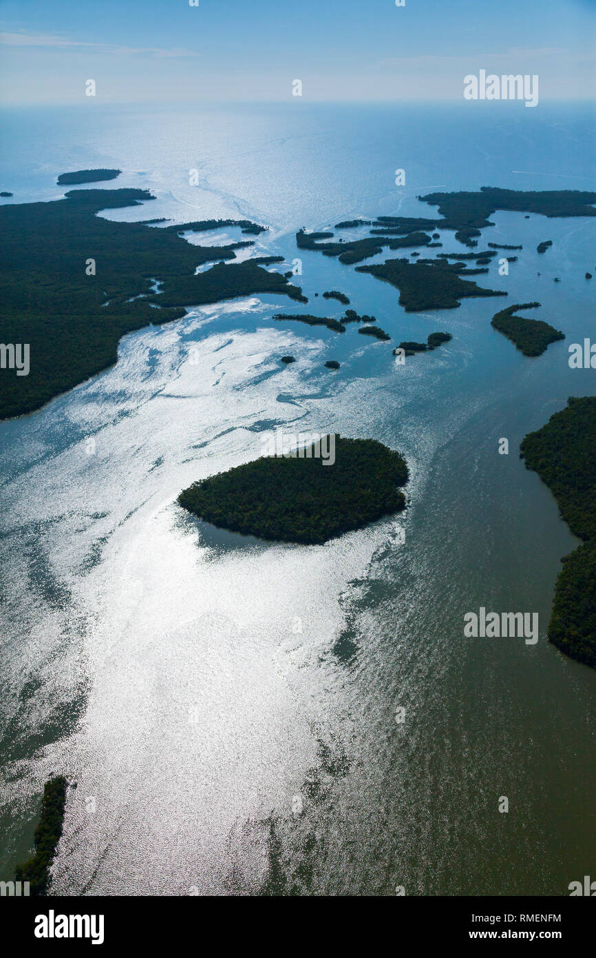 Aerial view, Everglades Natuional Park, FLORIDA, USA, AMERICA Stock ...