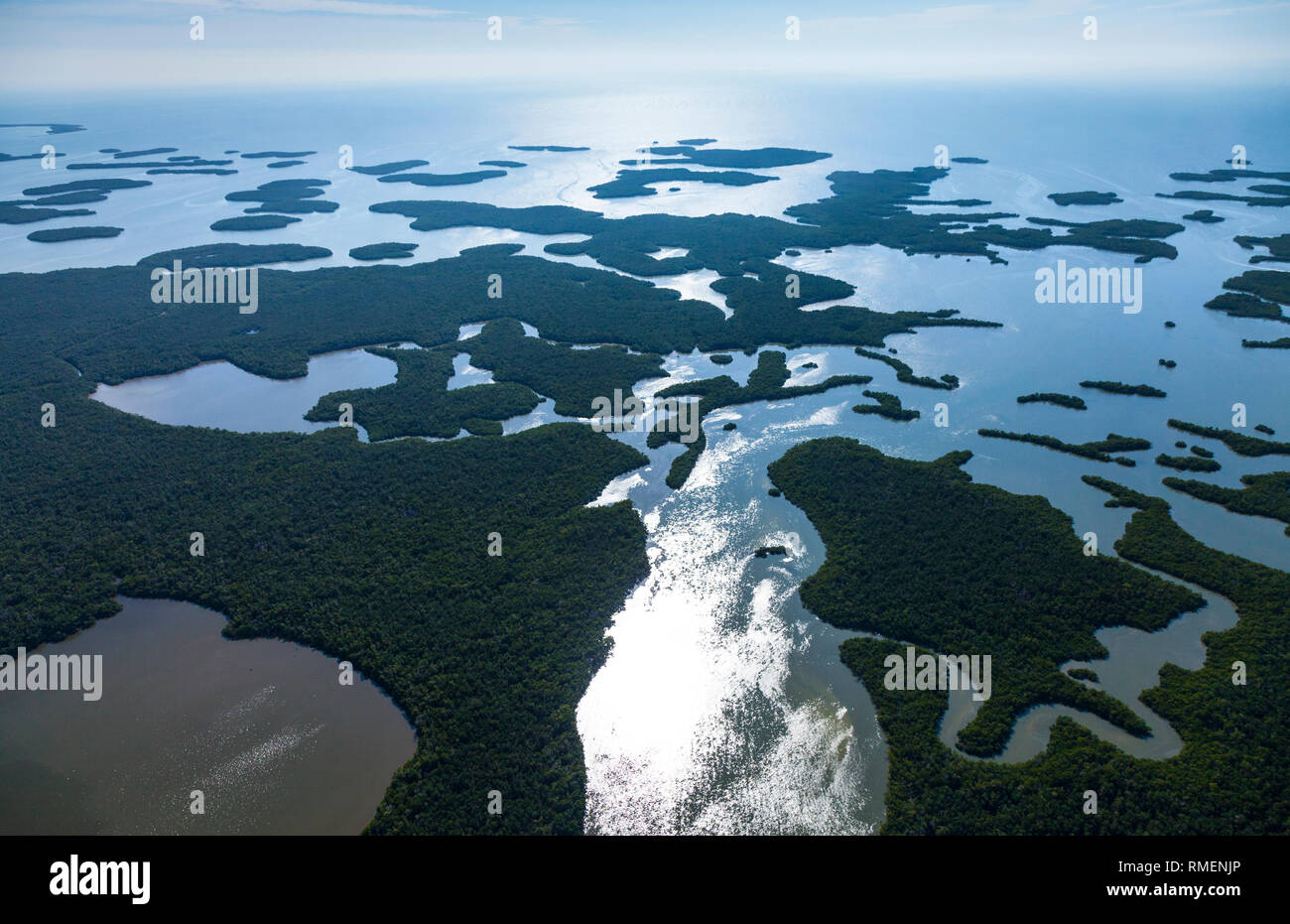 Aerial view, Everglades Natuional Park, FLORIDA, USA, AMERICA Stock ...