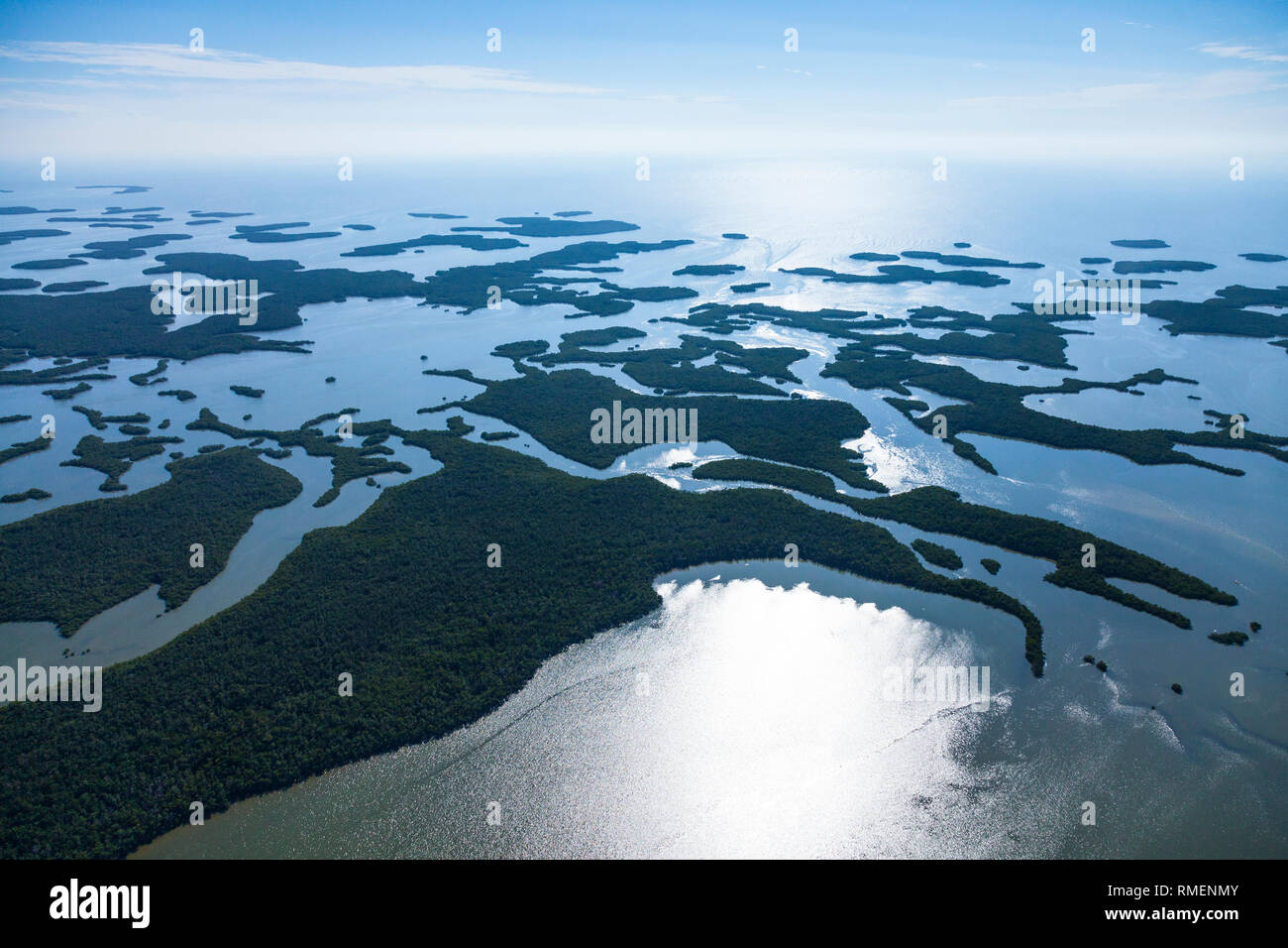 Aerial view, Everglades Natuional Park, FLORIDA, USA, AMERICA Stock ...