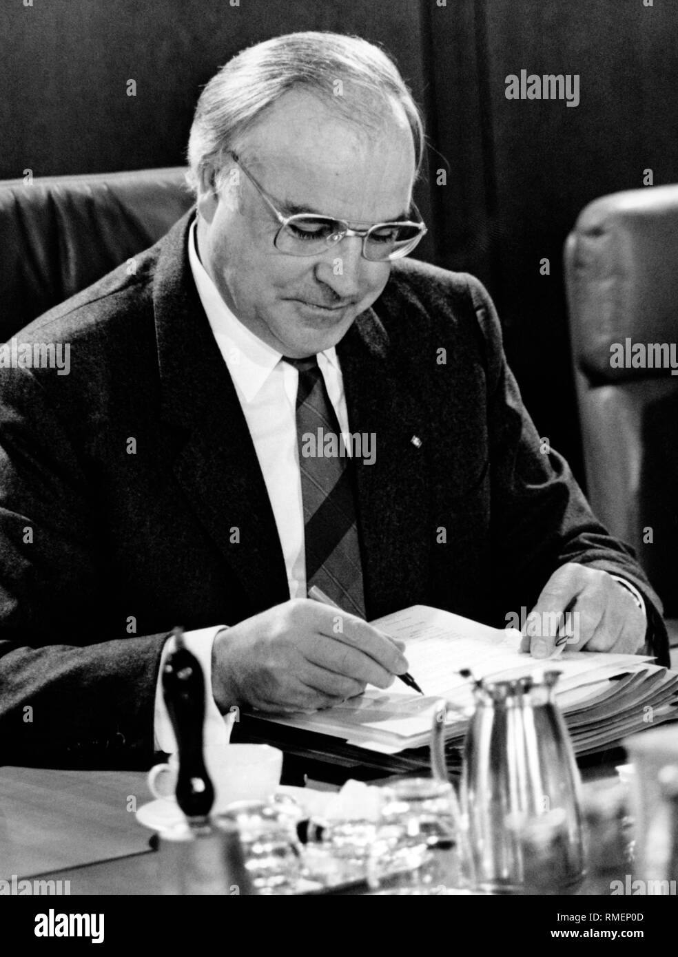 German Chancellor Helmut Kohl. Helmut Kohl, politician, Germany, CDU ...