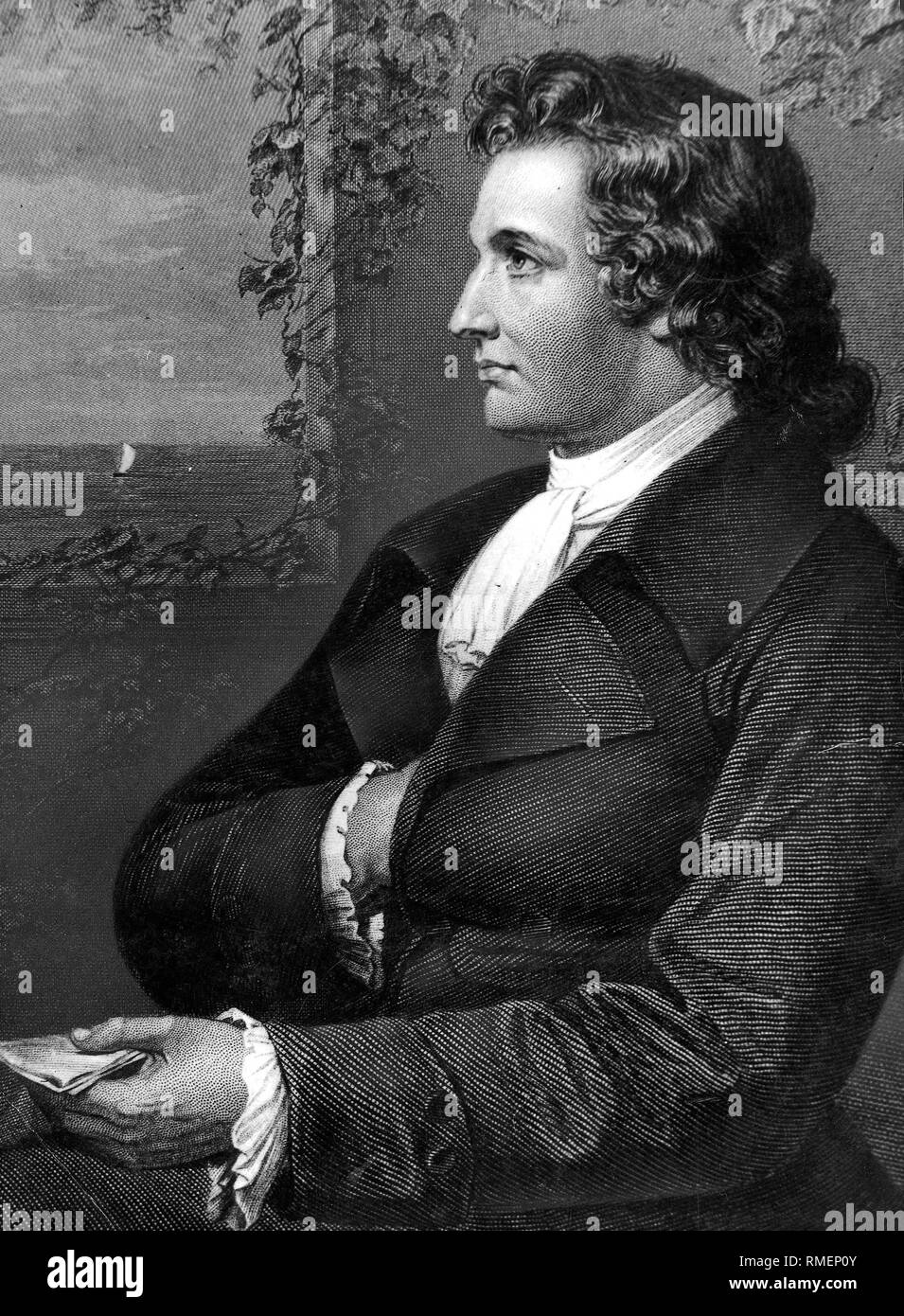 Johann wolfgang von goethe 1749 1832 german poet hi-res stock ...