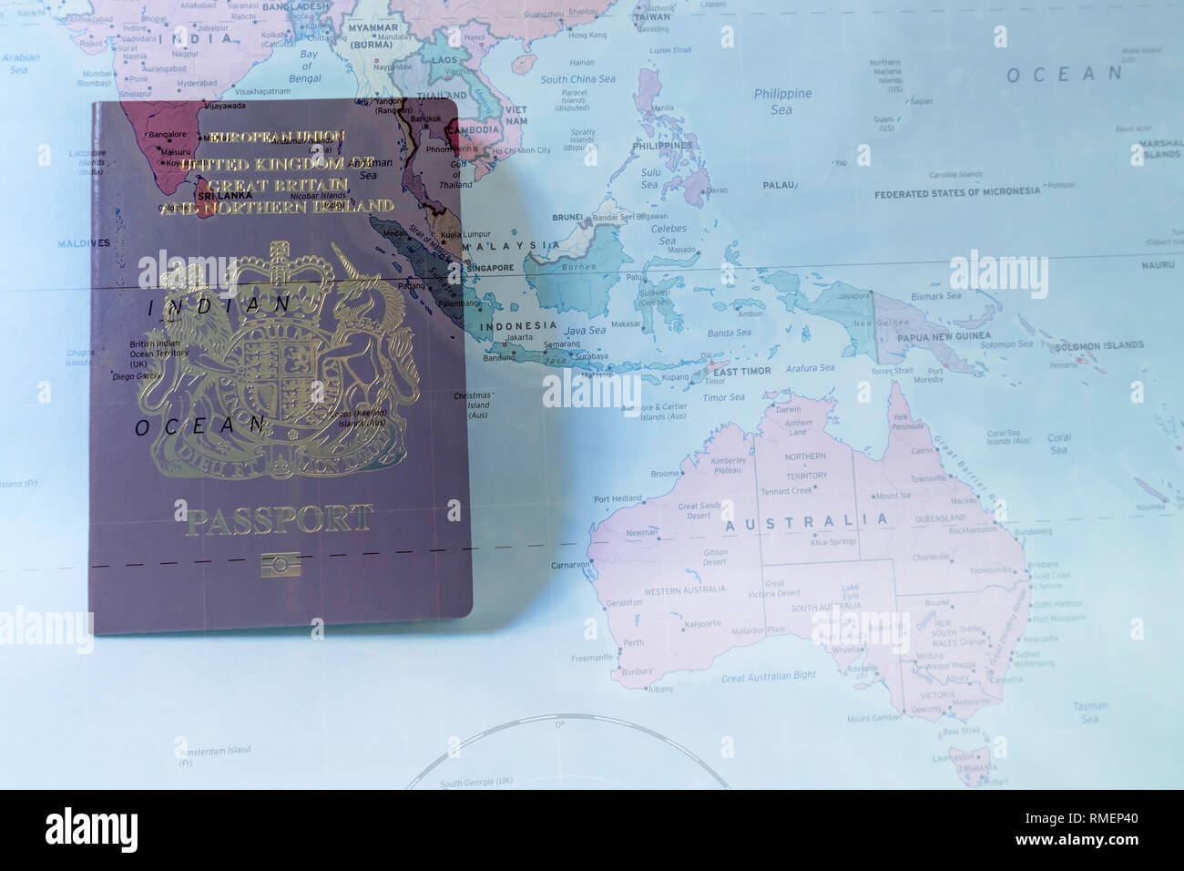 British passport world map hi-res stock photography and images - Alamy