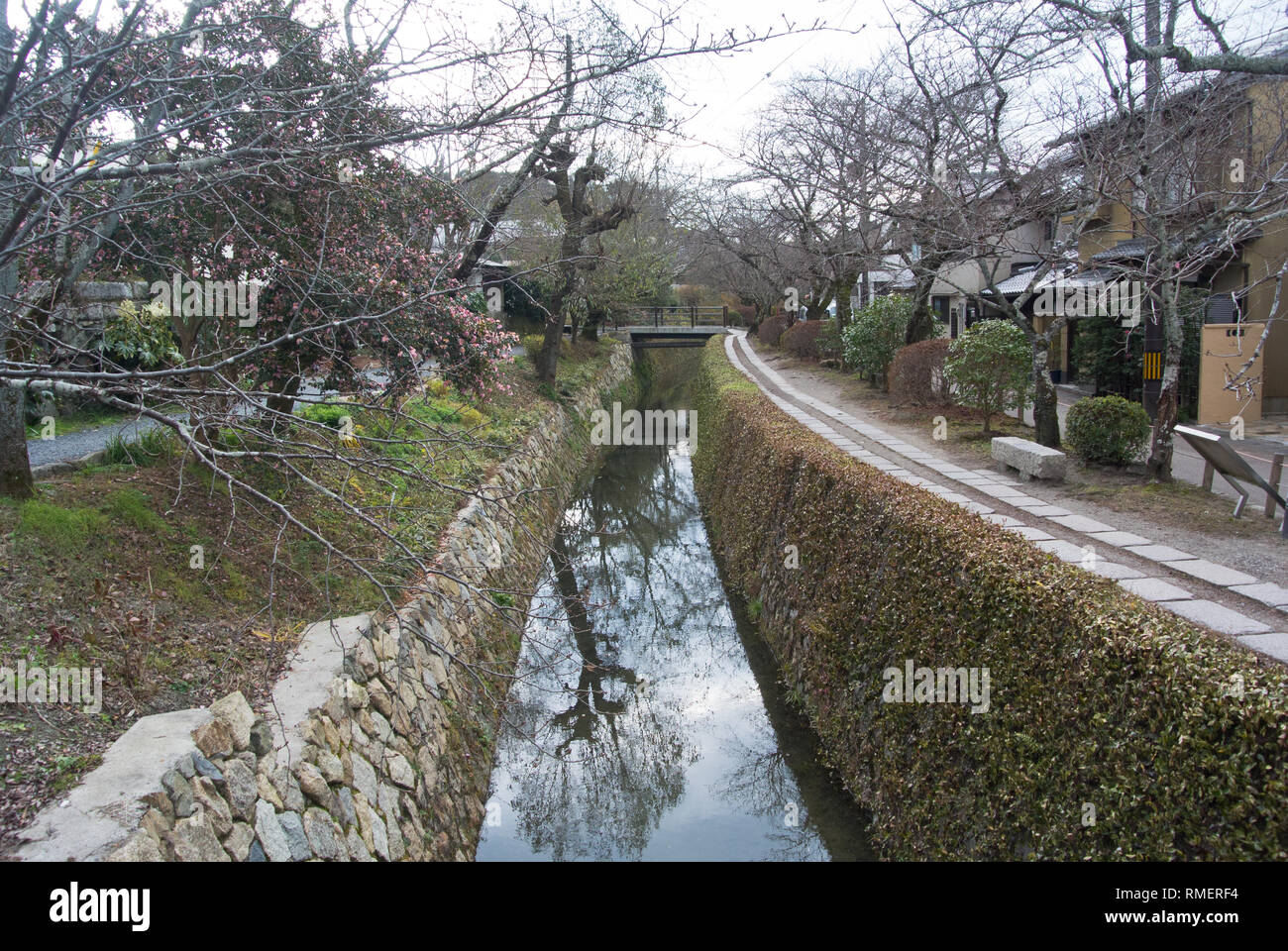 The Philosopher's Walk in winter, Kyoto, Japan Stock Photo - Alamy