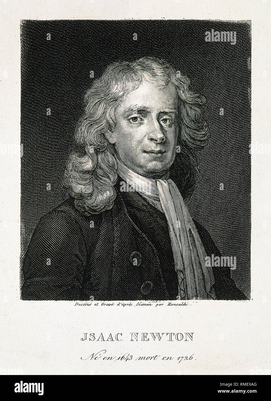 Portrait isaac newton hi-res stock photography and images - Alamy
