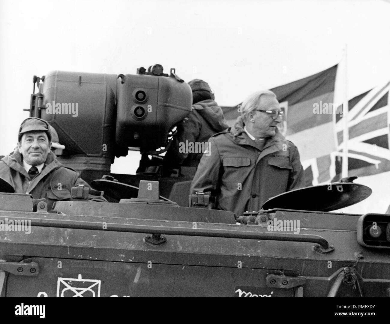 NATO Secretary General Lord Carrington (right) together with German ...