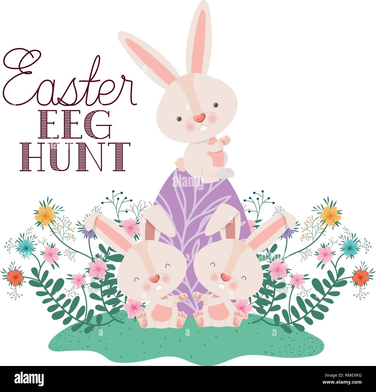 Bunny ear plants Stock Vector Images - Alamy