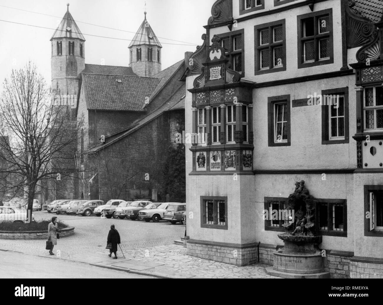 View of the collegiate church in Bad Gandersheim (undated picture Stock ...
