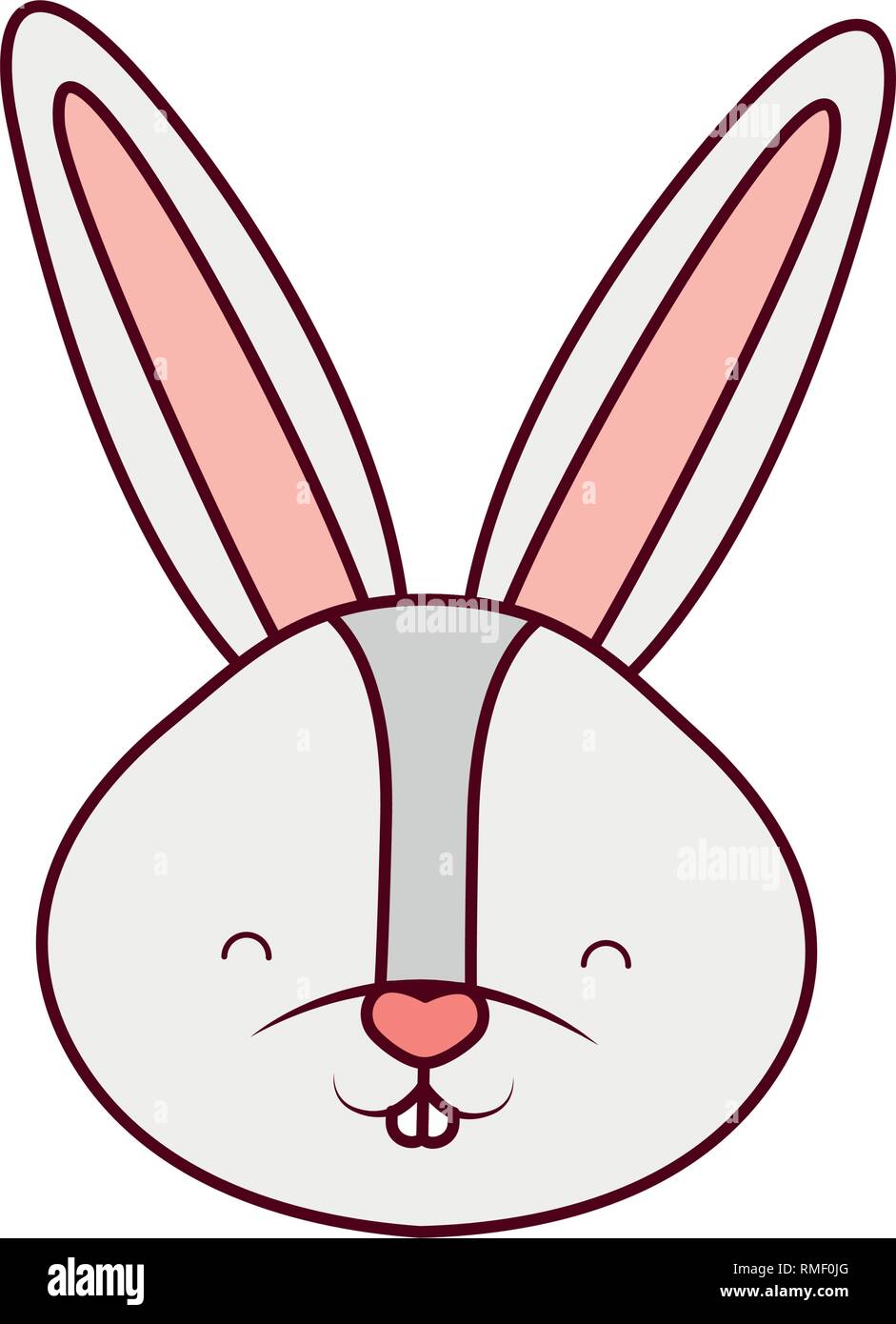 rabbit head isolated icon Stock Vector Image & Art - Alamy