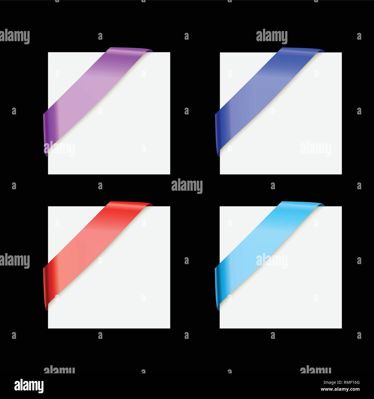 Violet ribbon Stock Vector Images - Alamy