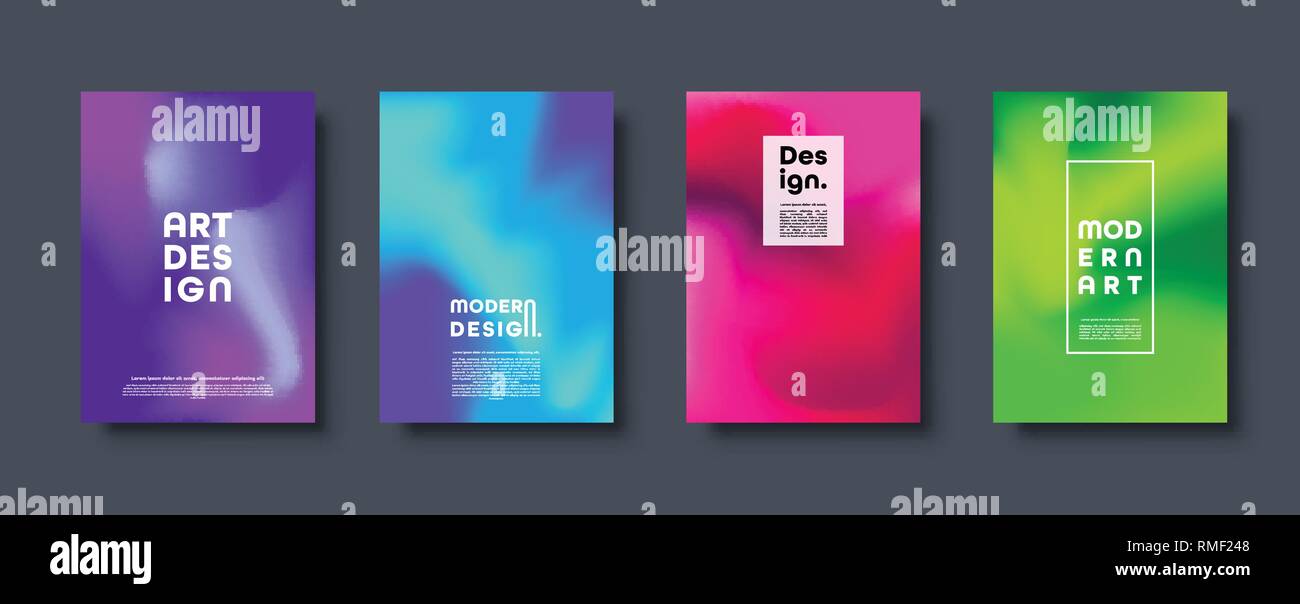 Abstract modern design background. Colorful neon gradient. Dynamic ...