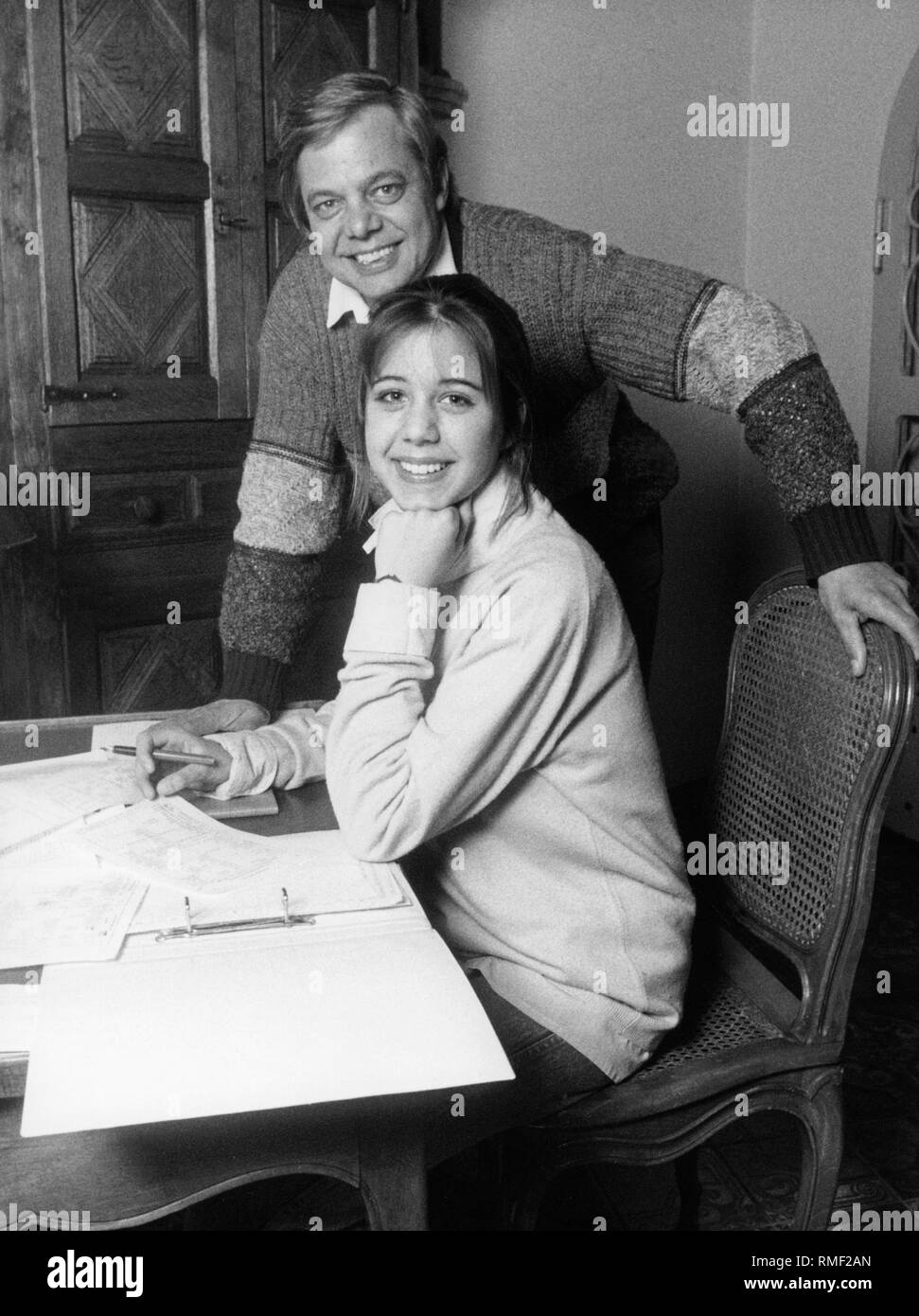 Claudia Ruehmann, granddaughter of Heinz Ruehmann, and her father Peter ...