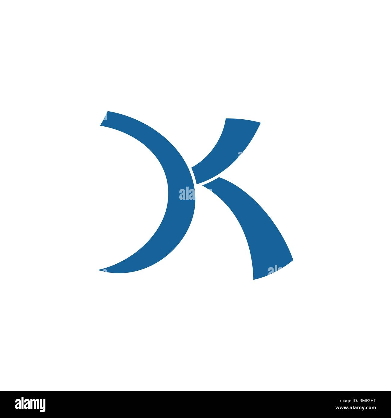 letter k simple geometric simple logo vector Stock Vector Image & Art ...