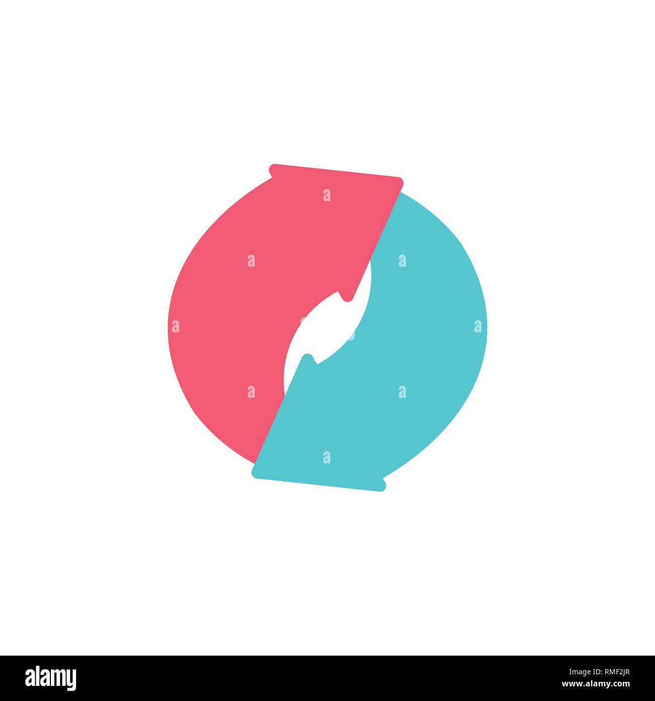 circle colorful arrows rotate geometric logo Stock Vector Image & Art ...