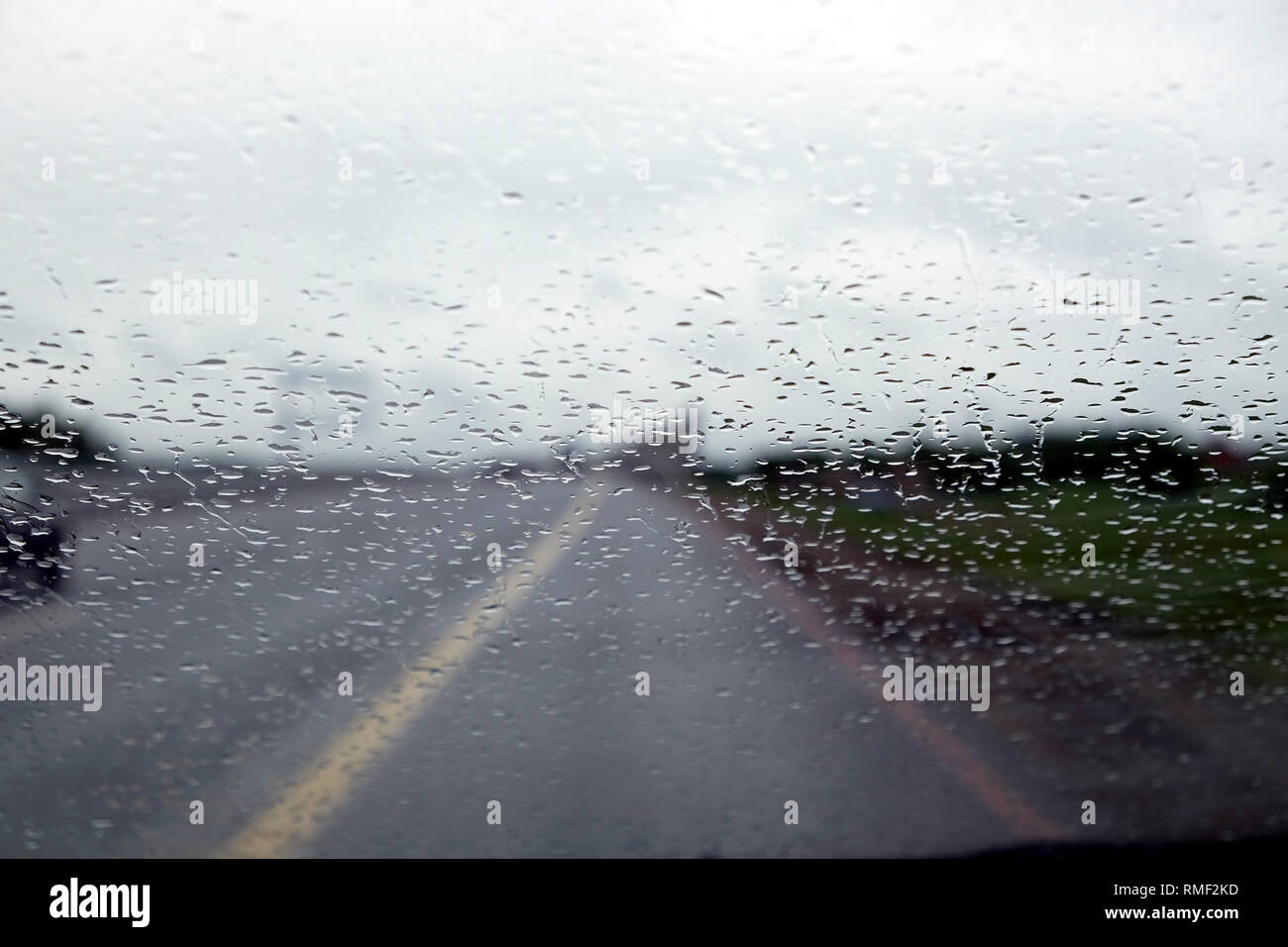 Car through wet window in rainy season car hi-res stock photography and ...