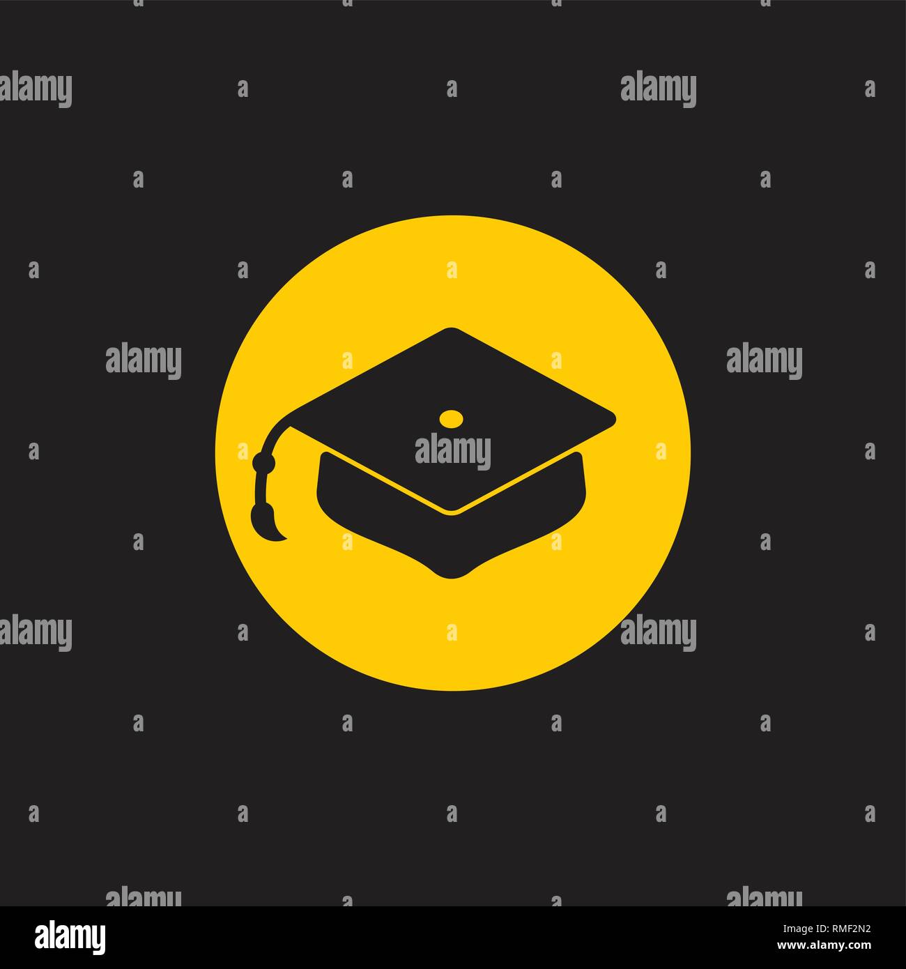 cap graduate circle logo vector Stock Vector Image & Art - Alamy