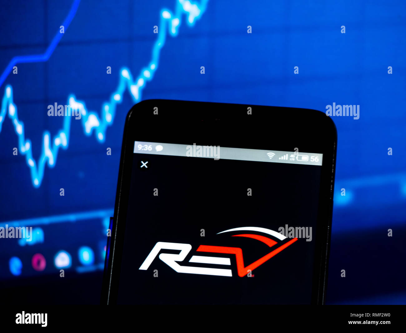 REV Group Specialty Vehicle Manufacturers logo seen displayed on smart ...