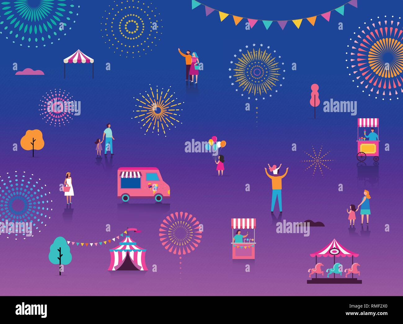 Firecracker ceremony Stock Vector Images - Alamy