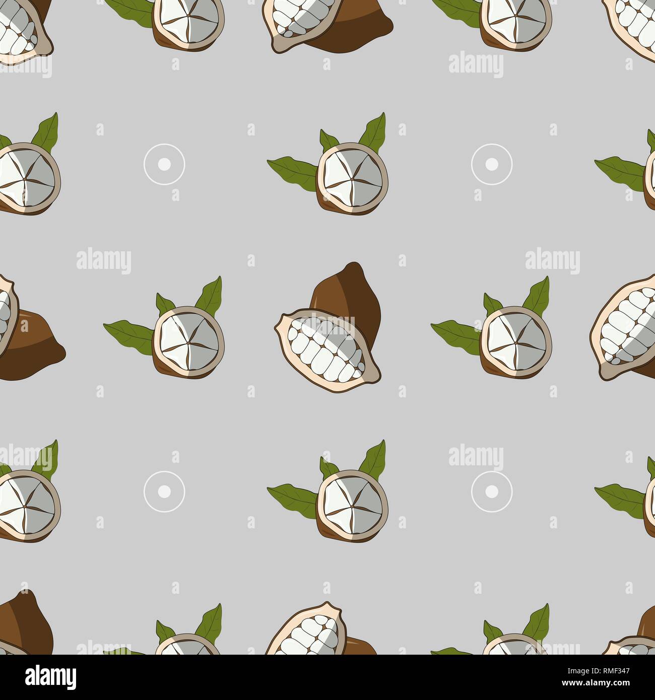 tropical fruit print. Cupuacu exotic cupuassu, cupuazu and copoasu ...