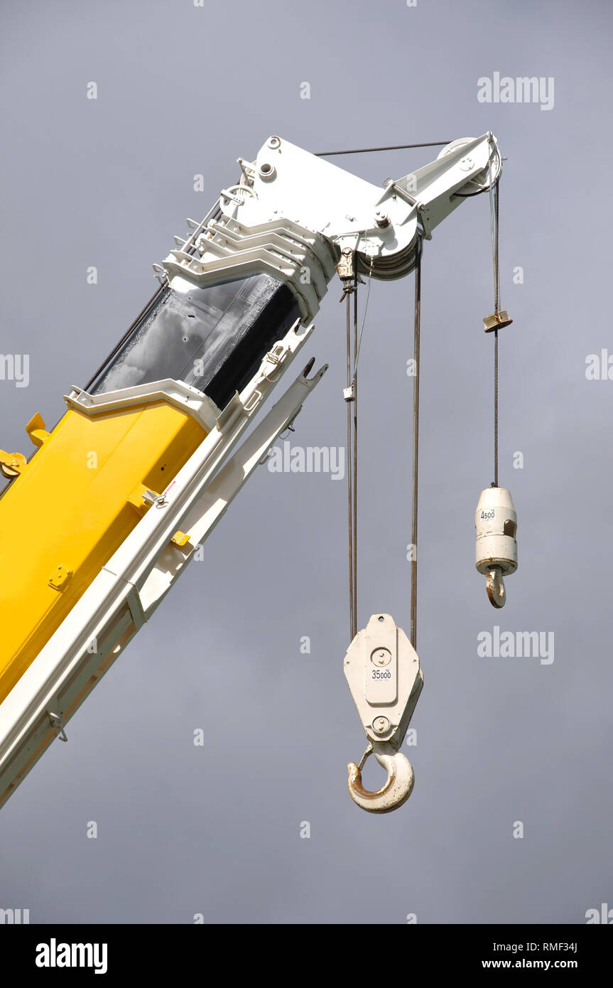 Industrial hook lift crane hi-res stock photography and images - Alamy