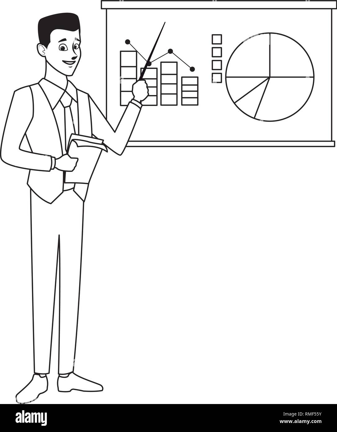 business presentation businessman Stock Vector Image & Art - Alamy