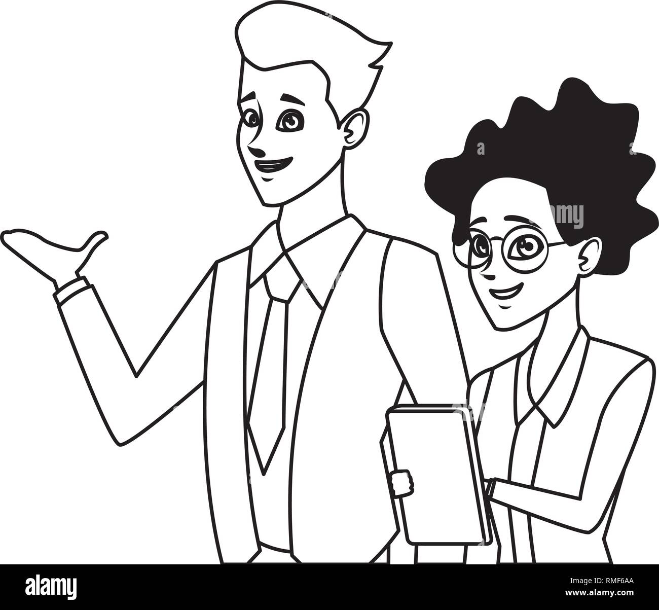 Business Presentation Teamwork Stock Vector Image And Art Alamy