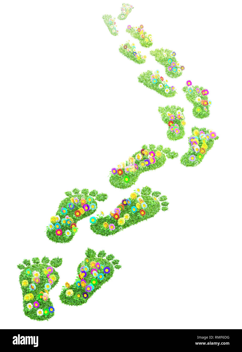 Foot print design hi-res stock photography and images - Alamy