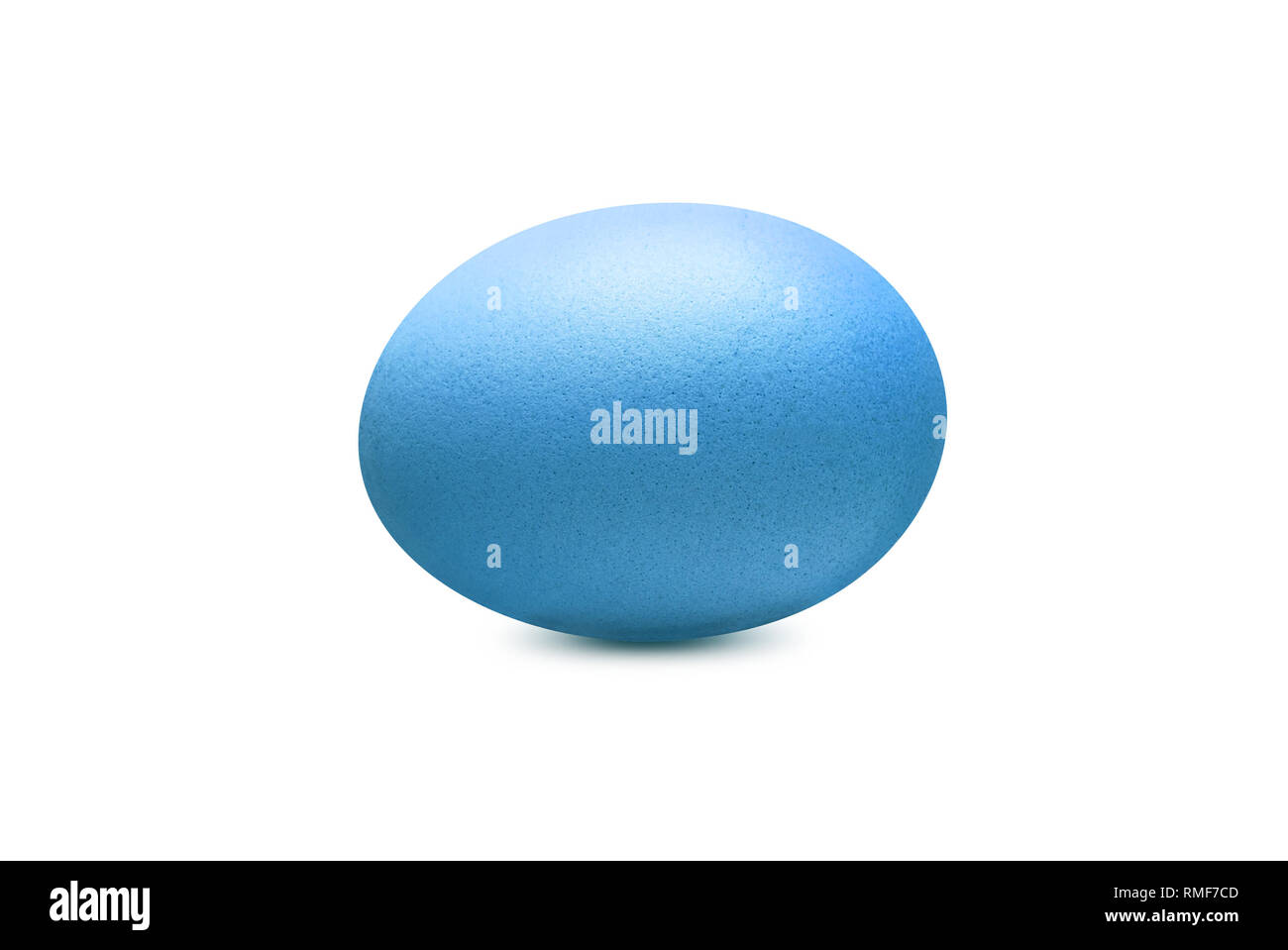 Single blue color egg isolated on white background Stock Photo - Alamy