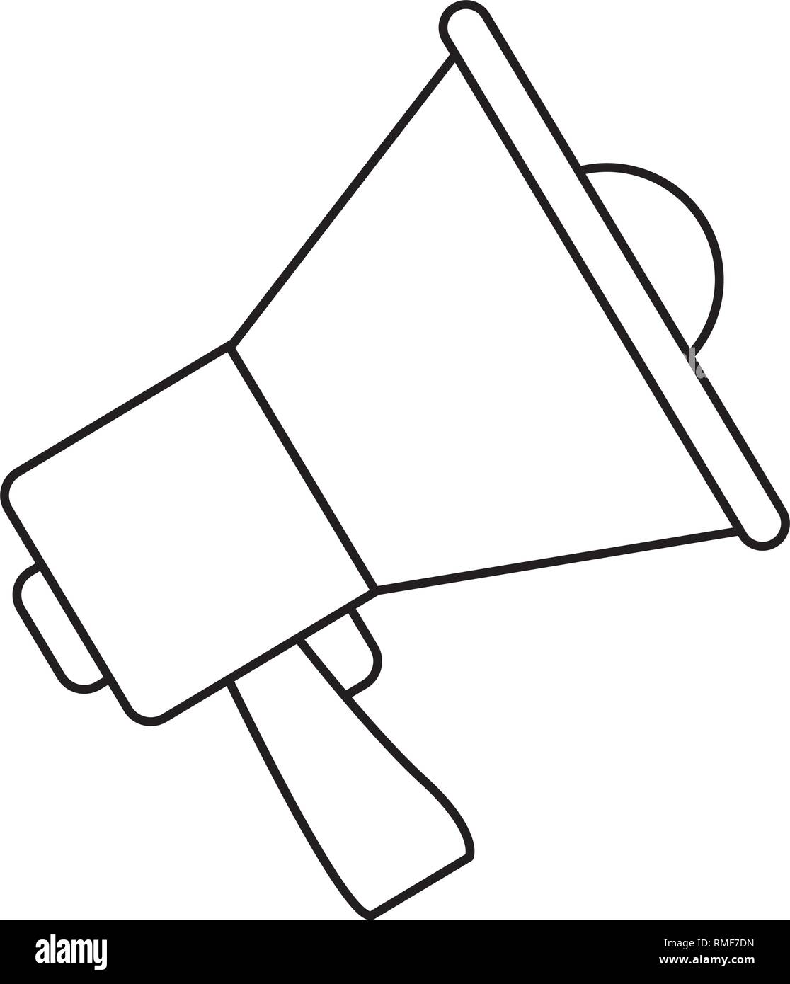 megaphone modern communication Stock Vector Image & Art - Alamy