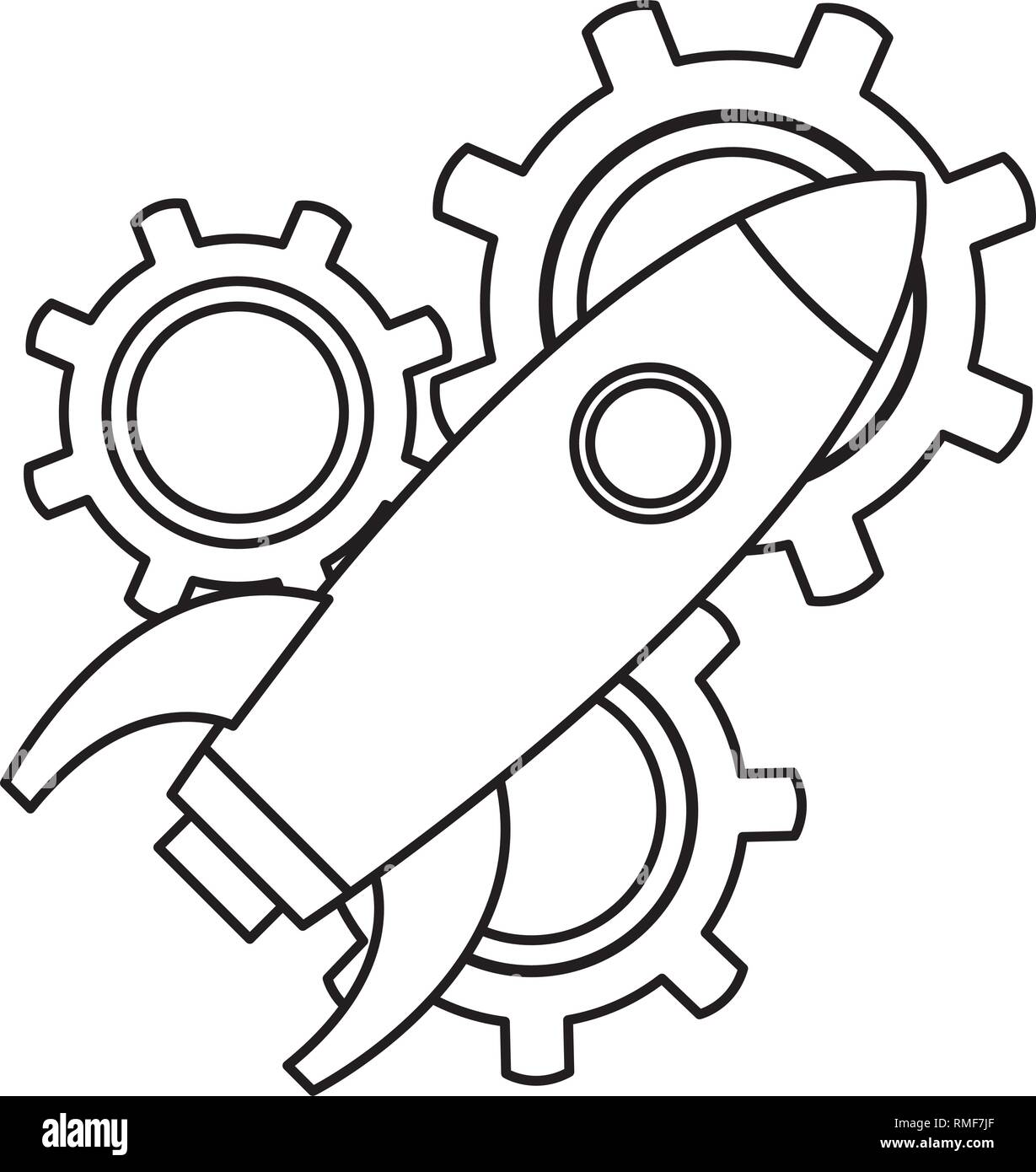 Rocket Launch Black and White Stock Photos & Images - Alamy