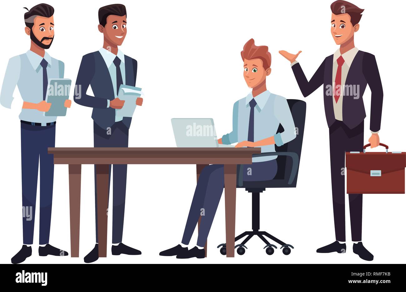 business teamwork meeting table Stock Vector Image & Art - Alamy